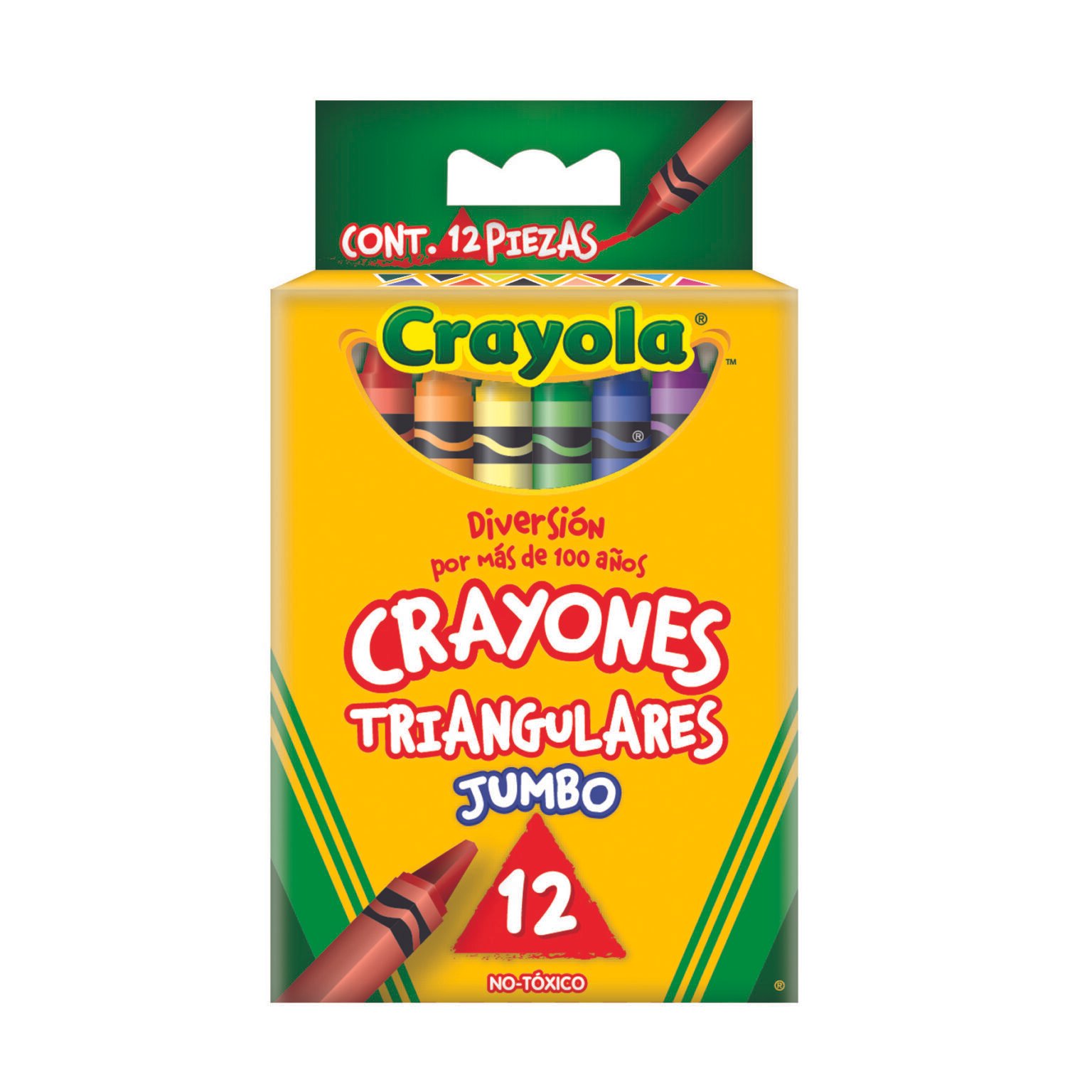 CRAYONES CRAYOLA JUMBO TRIANGULARES CON 12